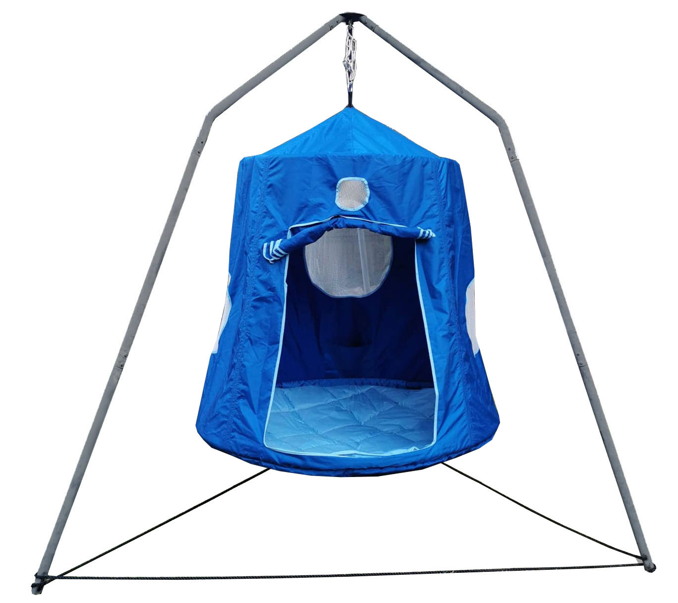 Padded Sensory Swing Stand With Bolster Swing And Flexion Disc ...