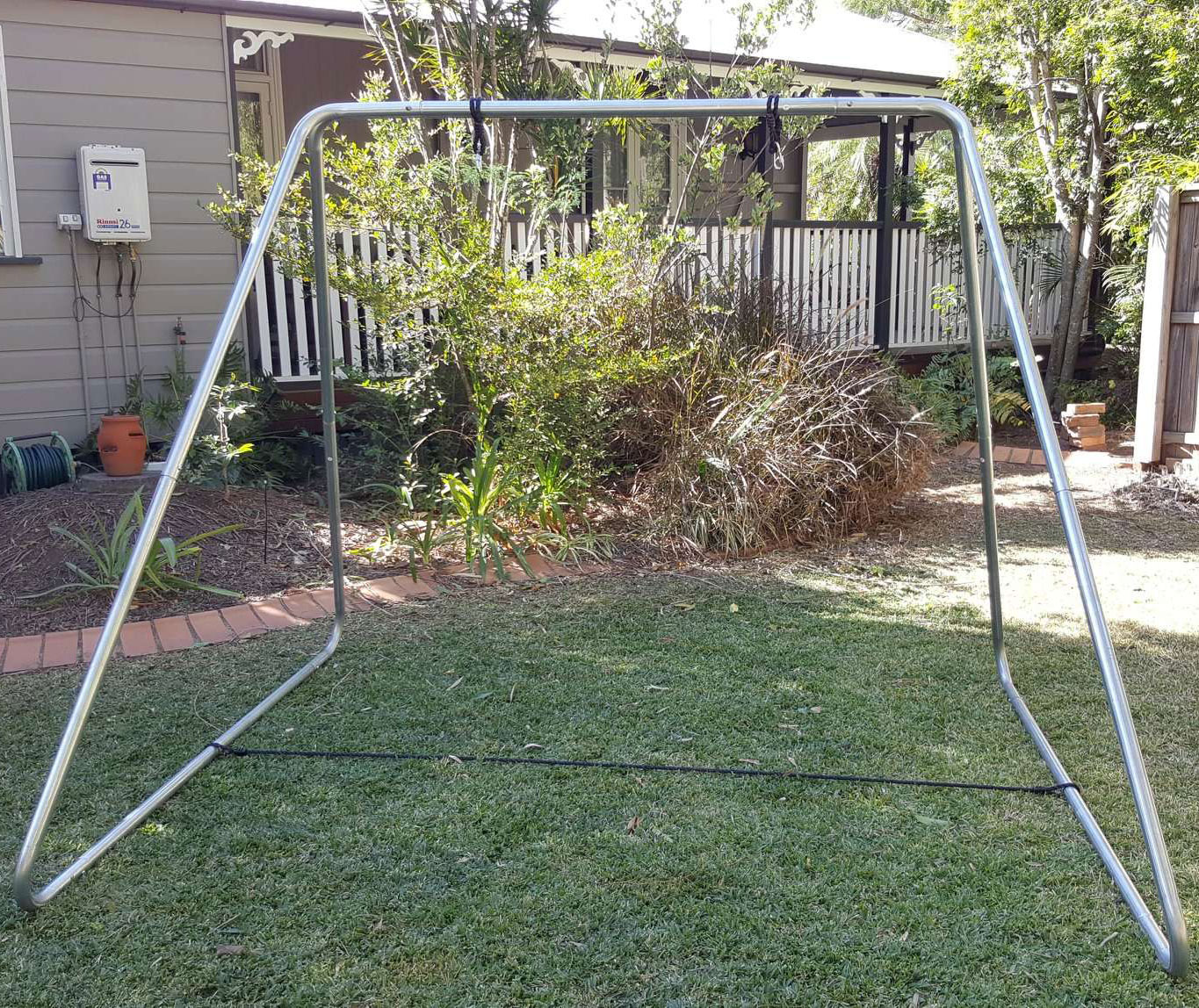 Large Swing Set Stand Only (Galvanised) - Heavenly Hammocks