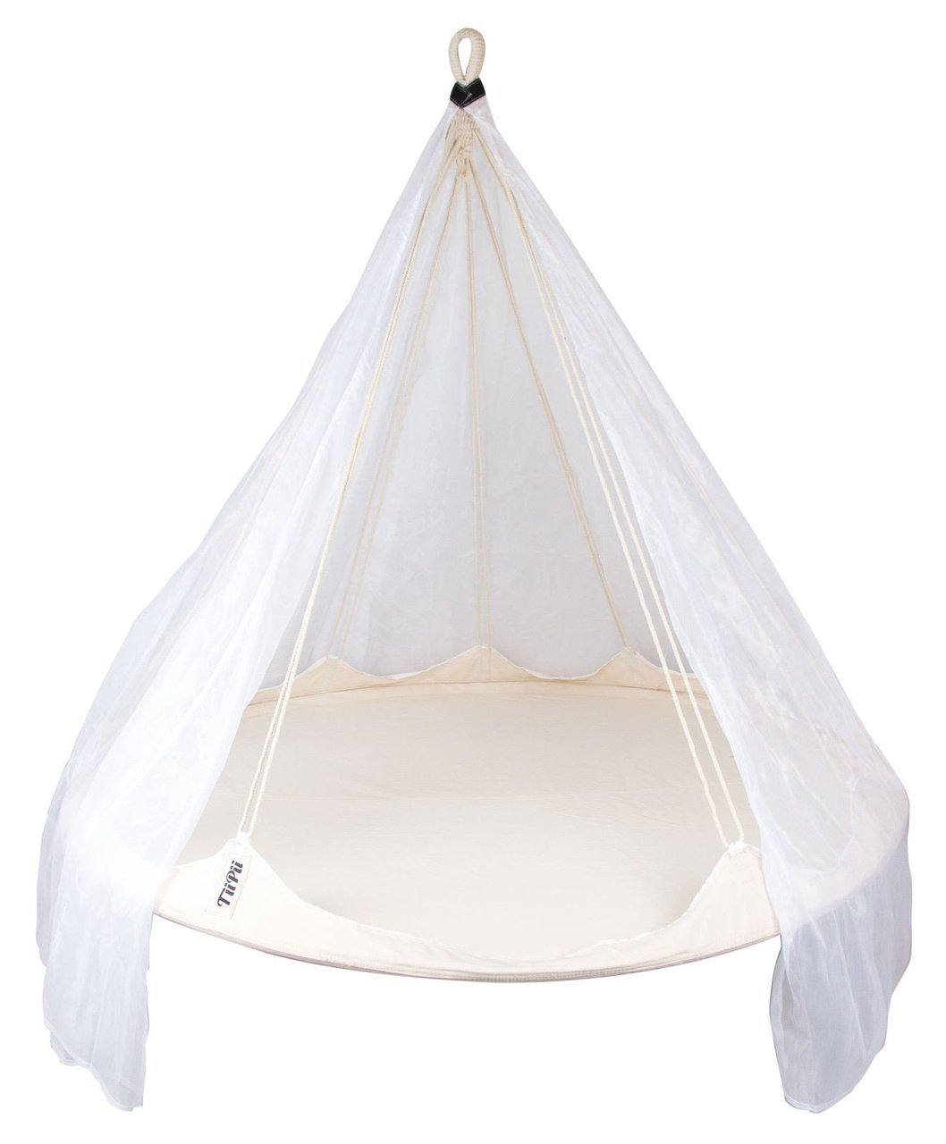 White Tiipii Floating Bed With Mosquito Net - Heavenly Hammocks